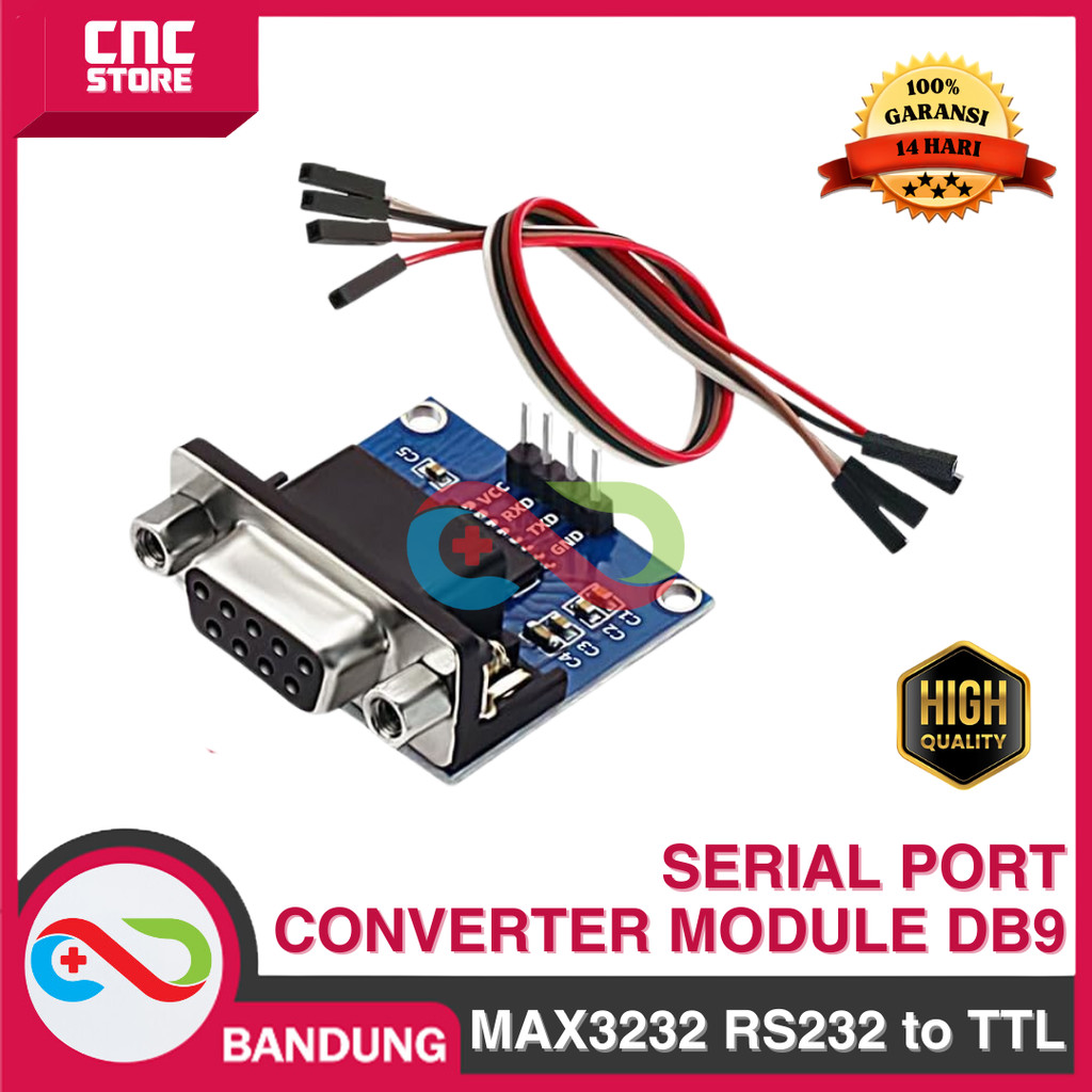 Jual Max3232 Rs232 To Ttl Serial Port Converter Module Db9 – Komponen ...