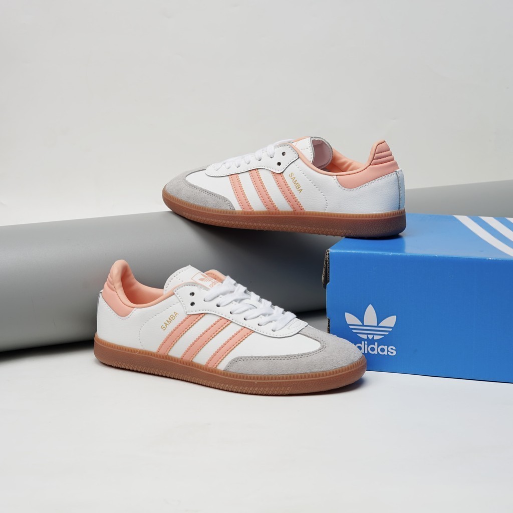 Jual Adidas Adida Samba OG Wonder Clay Pink White | Shopee Indonesia