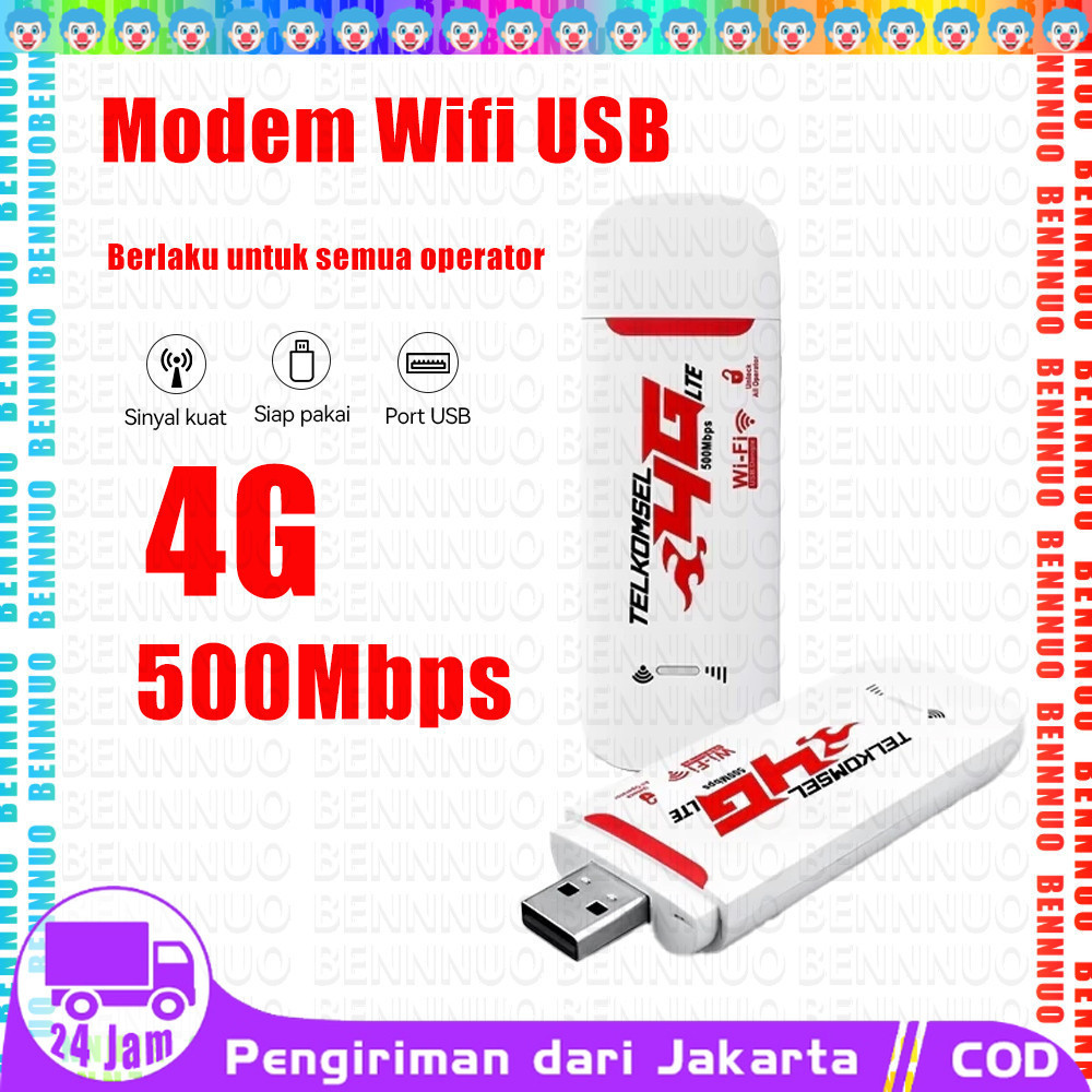 Jual Modem WIFI USB 4G LTE Speed 500 Mbps All Operator LTE Modem USB ...