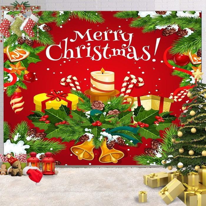 Jual Kain latar belakang Natal gaya ins foto latar belakang hidup kain ...