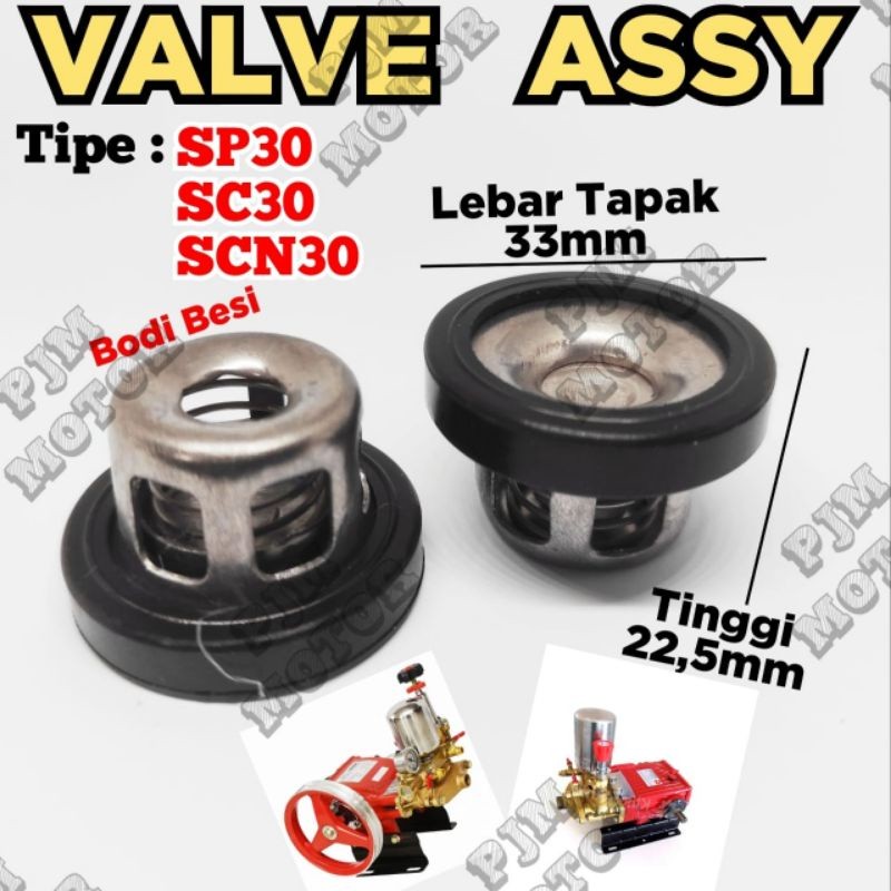 Jual Valve Assy besi Klep Air Model Besi Mesin Power Sprayer Doorsmeer ...