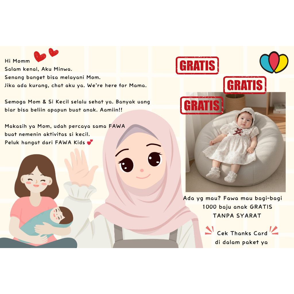 Jual GRATIS BAJU ANAK Dengan Biaya Admin (Cek Thanks Card Ya) | Shopee ...
