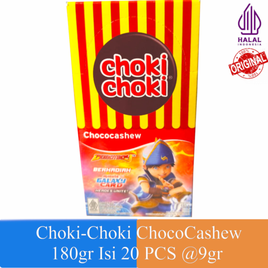 Jual Choki Choki coklat chasew 1 box isi 20 stik edisi Terbaru | Shopee ...