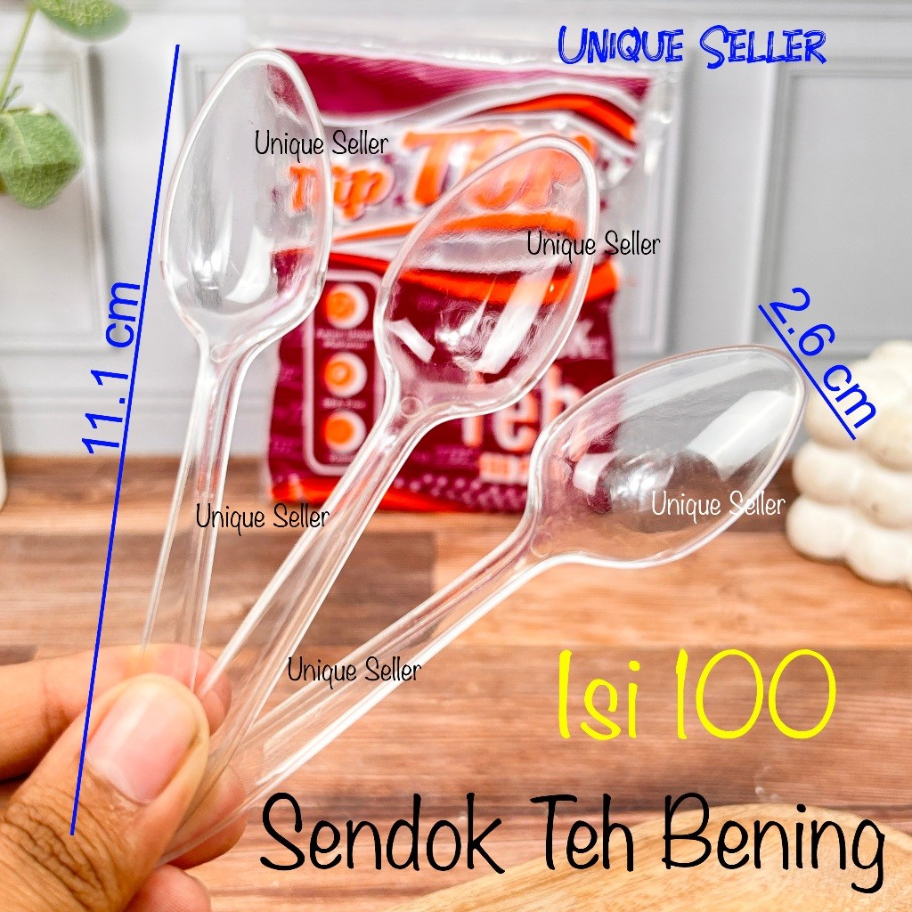 Jual Sendok Teh Plastik TIPTOP isi 100 / Sendok Puding Agar Teh Tea ...