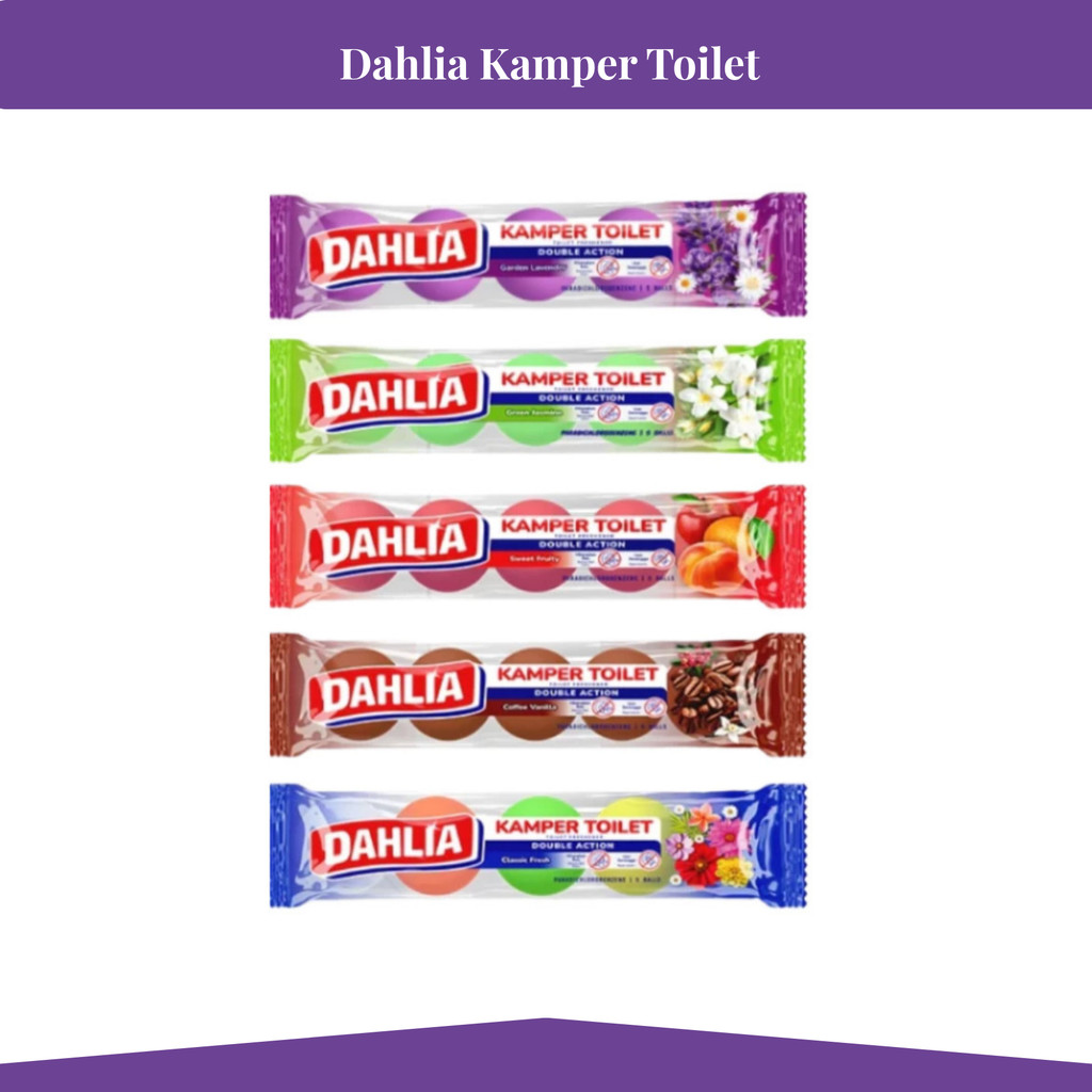 Jual Dahlia Kamper Toilet 5pcs 200g/Pengharum Kamar Mandi | Shopee ...