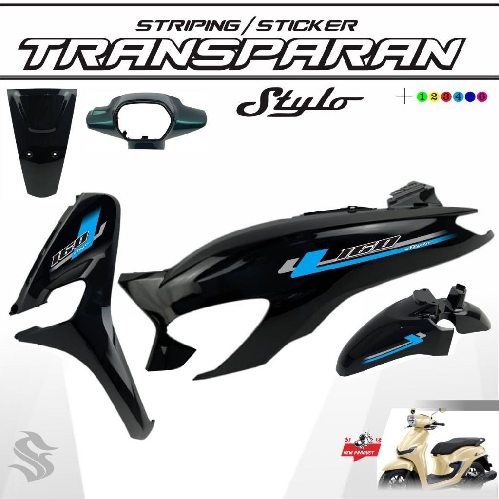 Jual STICKER VARIASI STYLO STICKER TRANSPARAN UV BENING MOTOR HONDA ...