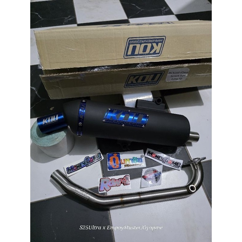 Jual rev kou pipe exhust click mio beat mio carb adv KOU v4 power pipe ...