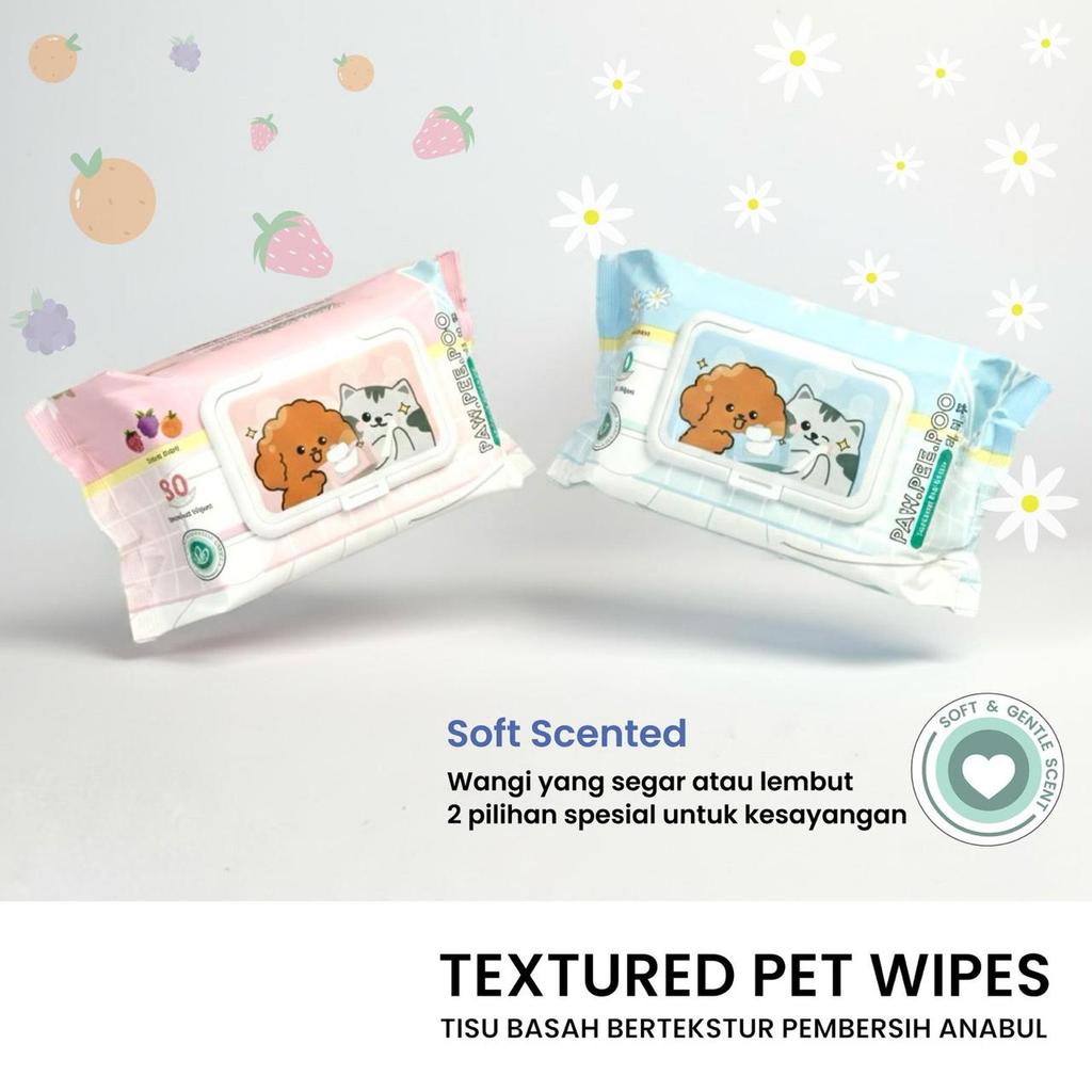 Jual Paw Pee Poo Pet Wipes Tissue Basah Anjing Kucing Cleaning Wipes ...