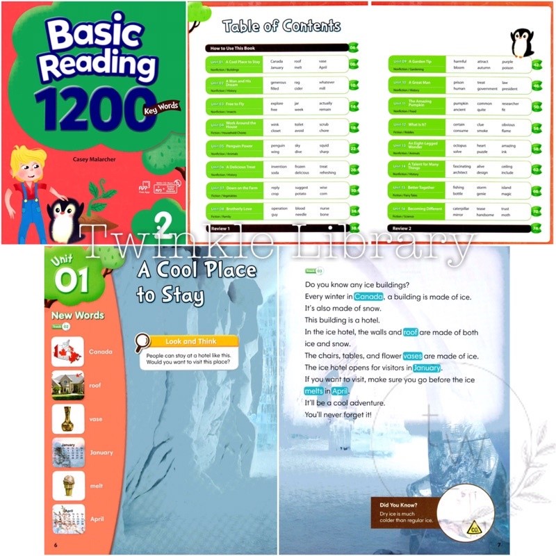 Jual KS Basic Reading 1200 Key Words 1 2 3 Textbook + Audio & Wokbook | Buku Latihan Membaca ...
