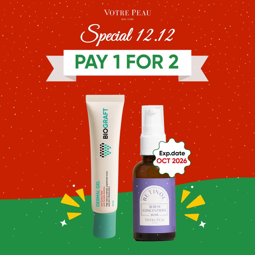 Jual [PAY 1 FOR 2] Votre Peau x Biograft Combo Glow & Heal Kit ...