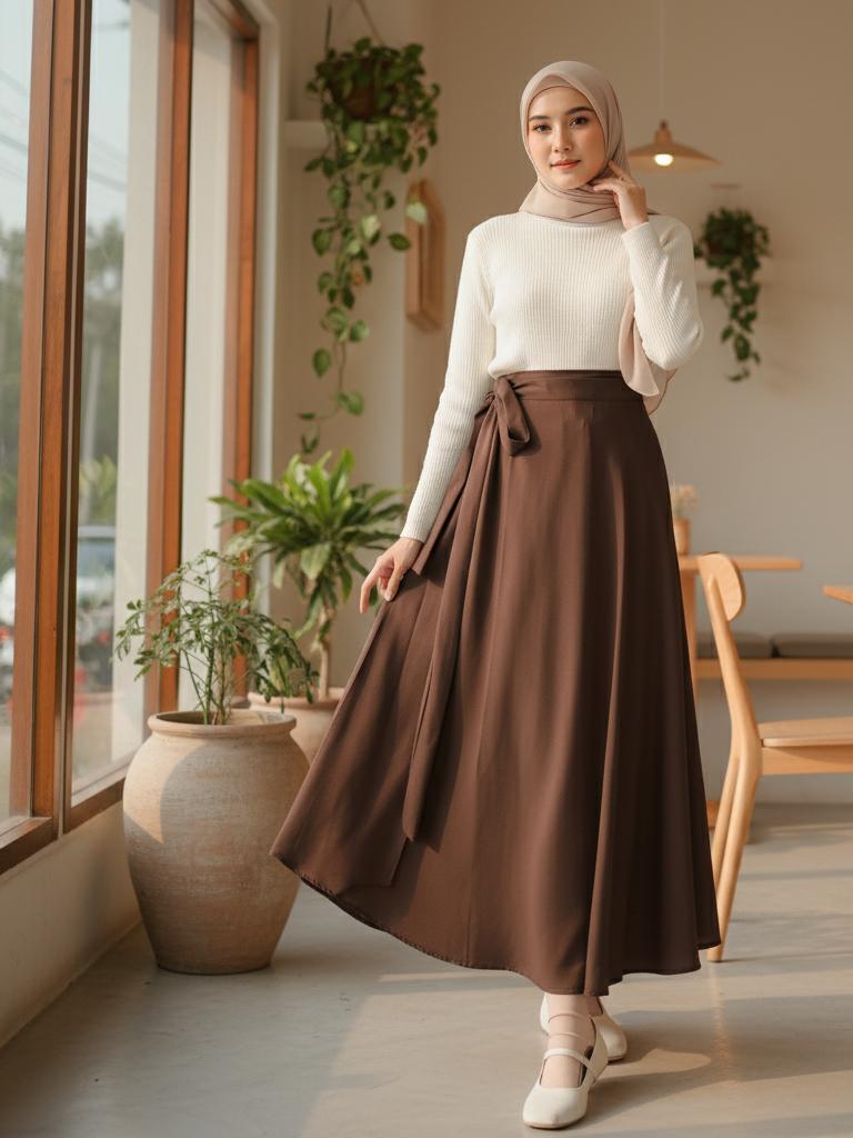 Jual Rok Ikat Wanita Maxi - Rok Lilit Wanita Masa Kini Bahan Polyester ...