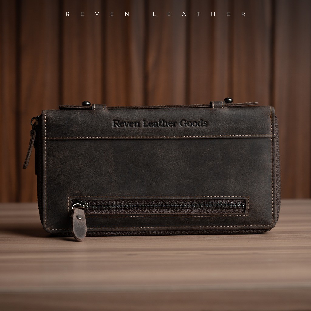 Jual Reven Leather Benicio Handbag - Tas Tangan Clutch Pria Kulit Sapi ...