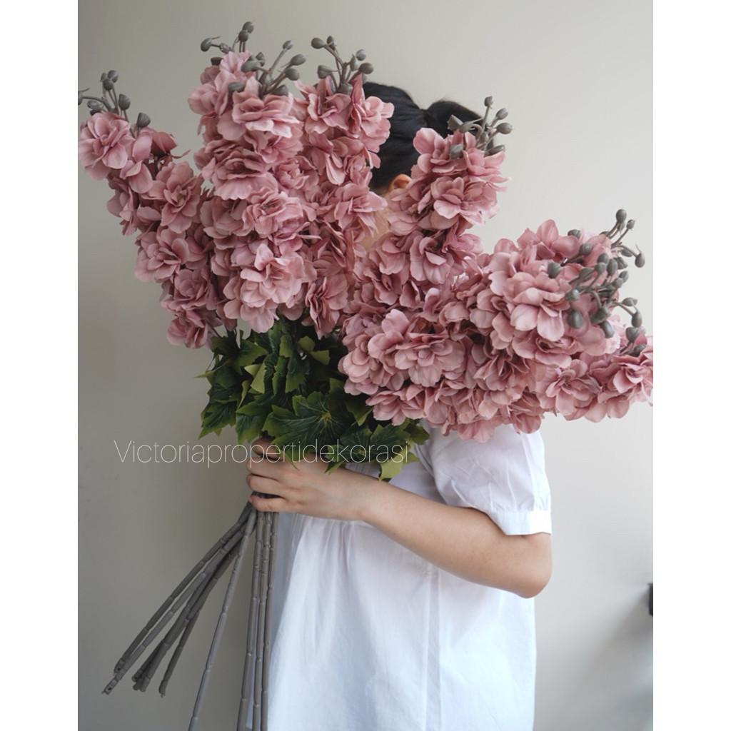 Jual Bunga Aksesoris Artificial Dekorasi Snapdragon Tunggal Jumbo ...