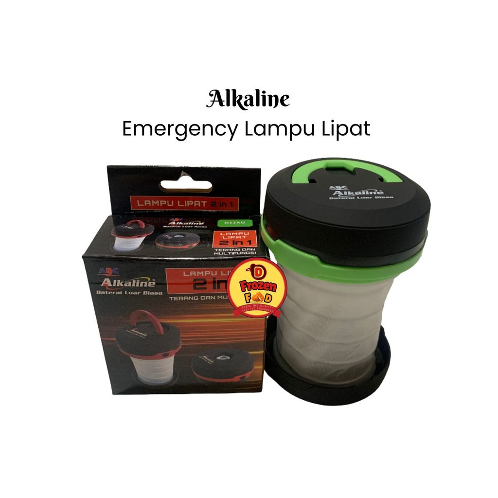 Jual Emergency Lamp ABC Alkaline | lampu darurat lipat | Shopee Indonesia