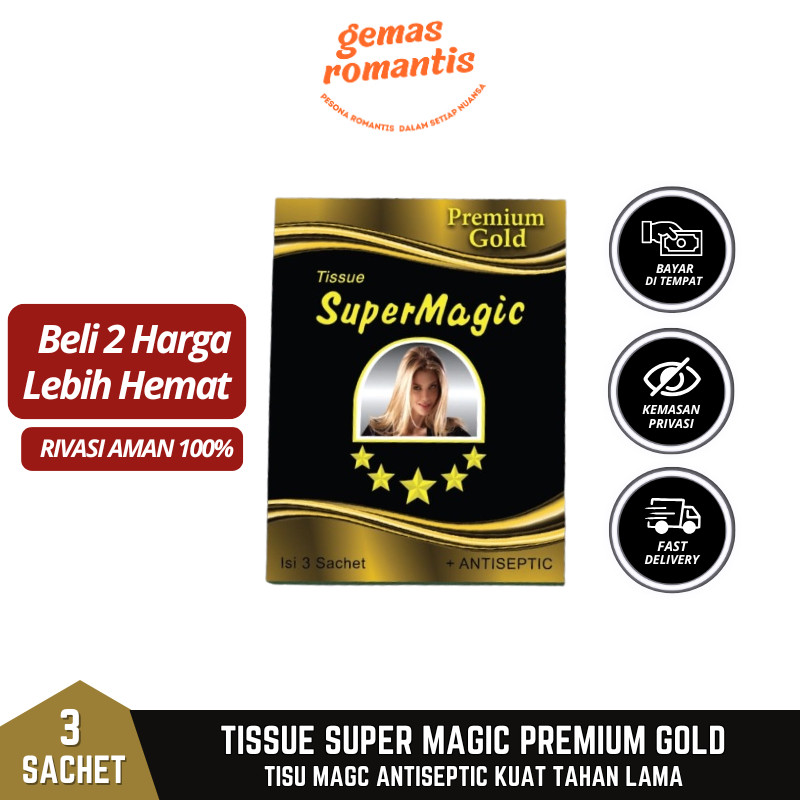 Jual Tisu Magic Gold Antiseptic - Tissue Super Magic Gold Premium Isi 3 ...