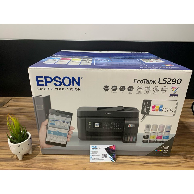 Jual PROMO PRINTER EPSON ECO TANK L5290 L 5290 WIFI PRINT SCAN COPY F4 ...