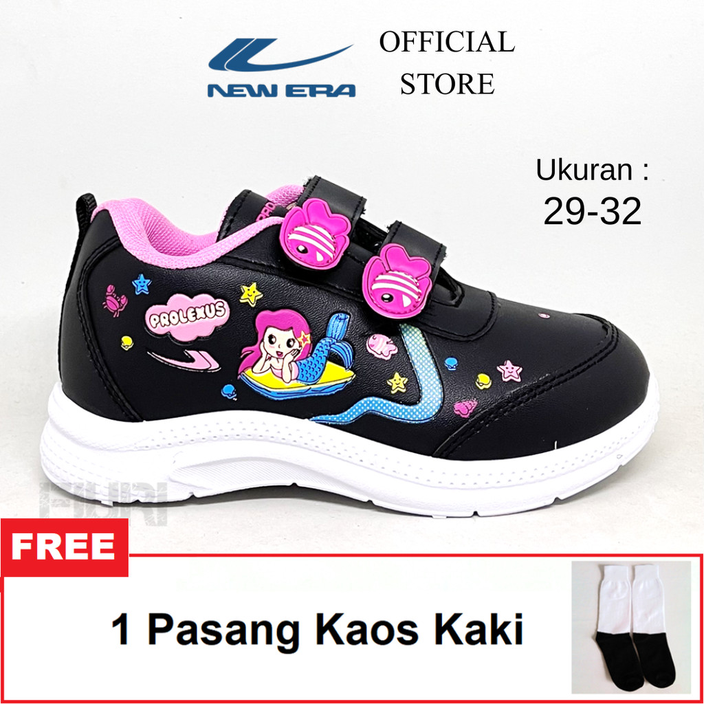 Jual New Era - Ariel 29-32 - Sepatu Sneakers Perekat Kets Sekolah ...