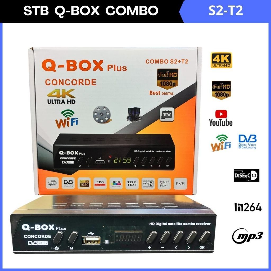 Jual SET TOP BOX Digital Combo DVB S2 + T2 Wifi STB Antena Super HD ...
