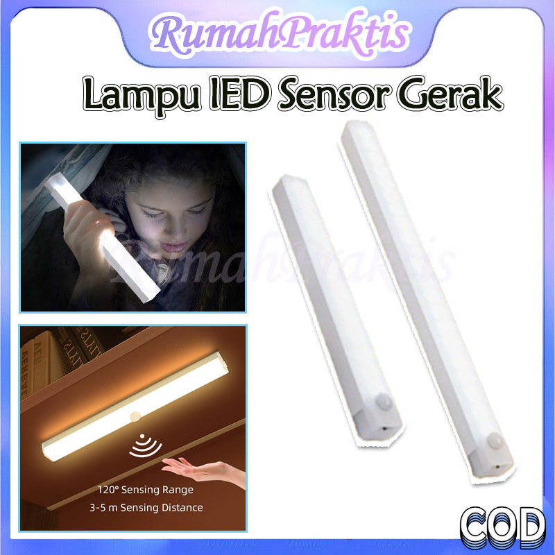 Jual lampu sensor gerak magnetic motion sensor/lampu led stick sensor ...