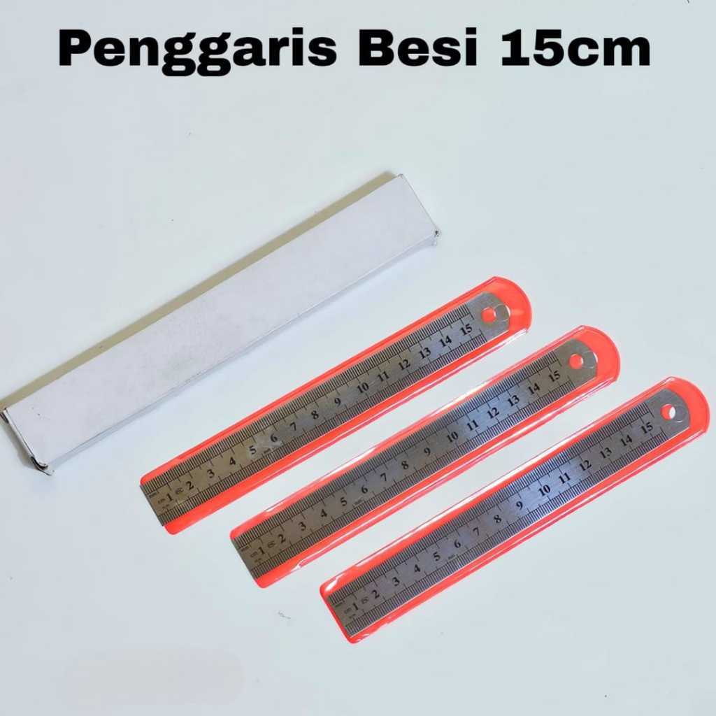 Jual SOS Penggaris Besi 15cm MICROTOP(12pcs)/ Penggaris Besi / Ruler ...
