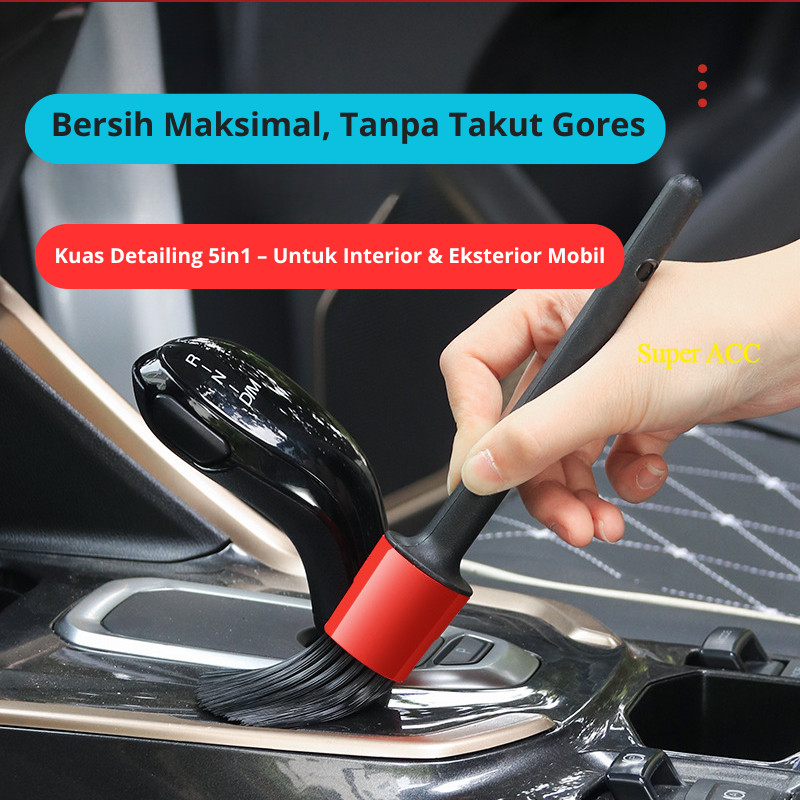 Jual Kuas Detailing Mobil Motor 5in1 – Sikat Cuci Interior & Eksterior ...