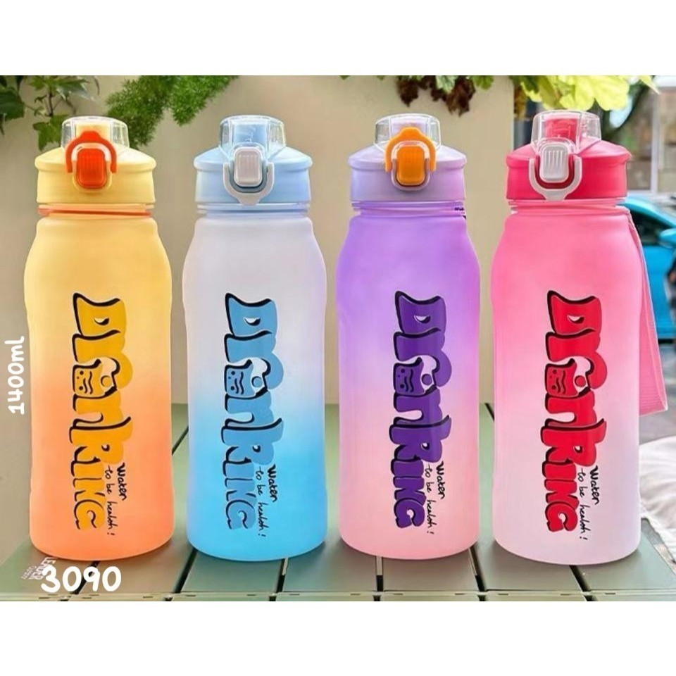 Jual BOTOL MINUM 1400ML / BOTOL MINUM BESAR / BOTOL MINUM WARNA WARNI ...