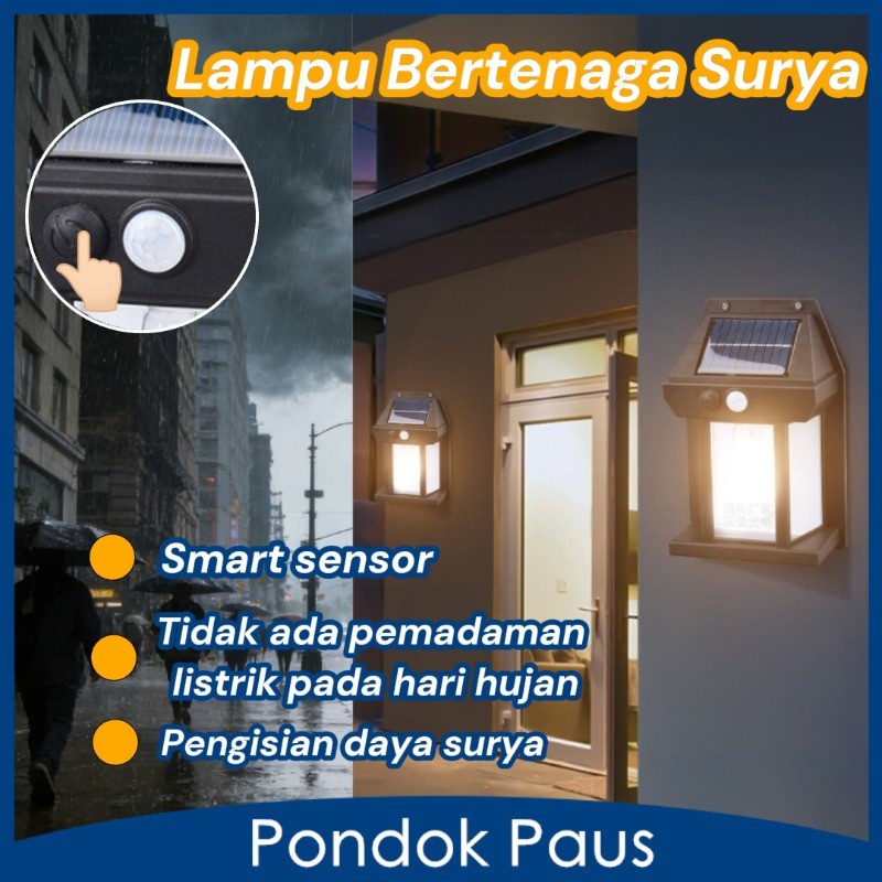 Jual Lampu Bertenaga Surya Sensor Gerak Tahan Air Untuk Taman Teras Dan ...