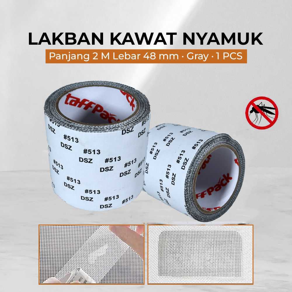 Jual TaffPACK Lakban Kawat Nyamuk Tambalan Jendela Window Repair Tape ...