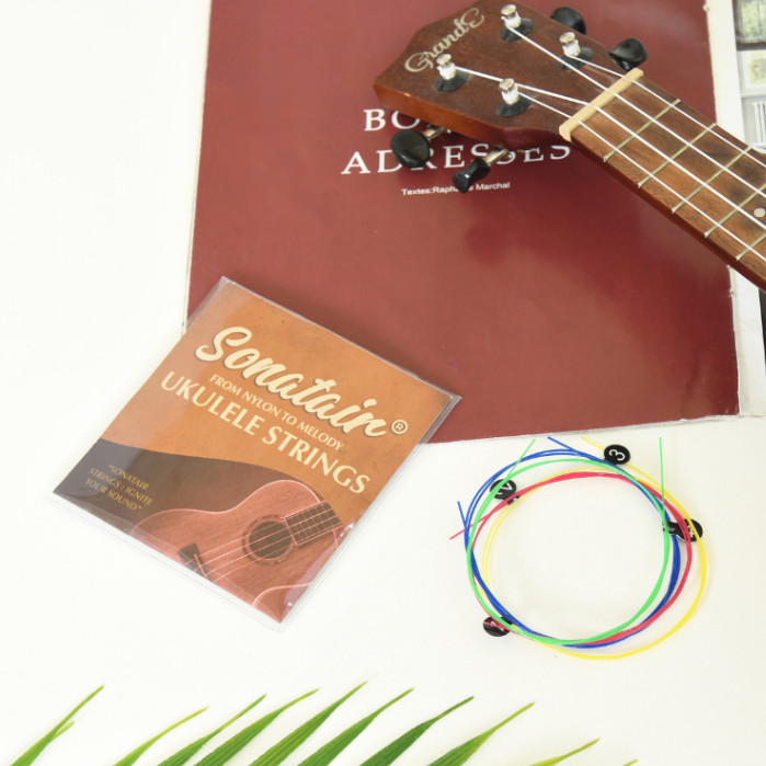 Jual SONATAIR Senar Ukulele Pelangi Clear Tali Gitar Ukelele - Bundling ...