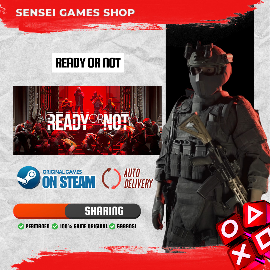 Jual [BONUS GAME STEAM] Ready or Not / AUTO DELIVERY / STEAM / Game PC ...