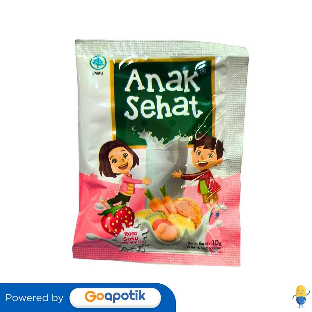 Jual Jamu Anak Sehat Rasa Susu Strawberry 10 Gram Sachet | Shopee Indonesia