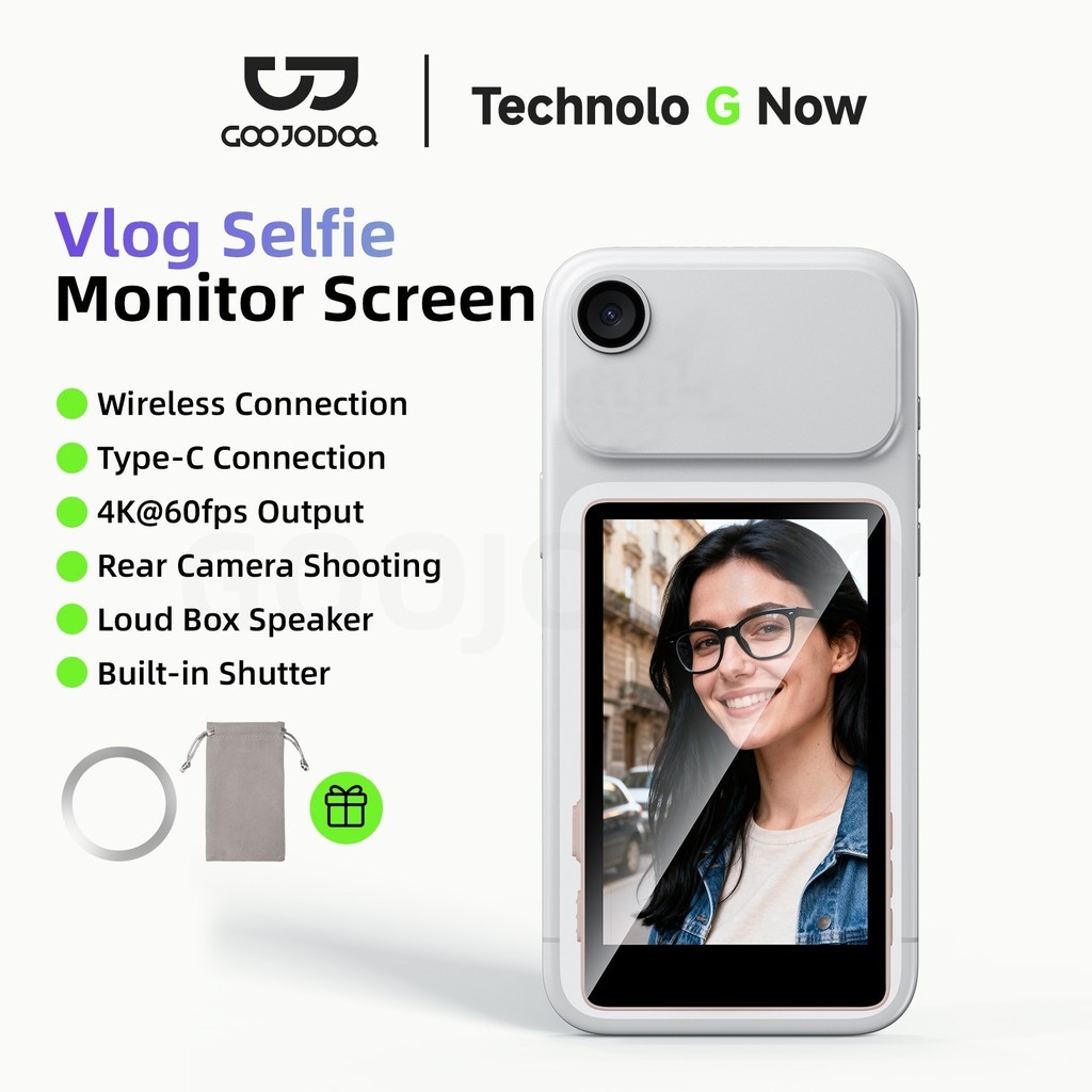 Jual GOOJODOQ wireless Vlog selfie monitor Screen for iPhone & Android ...