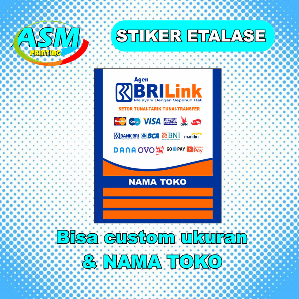 Jual STIKER VINYL BRI LINK TYFE A02 | Shopee Indonesia