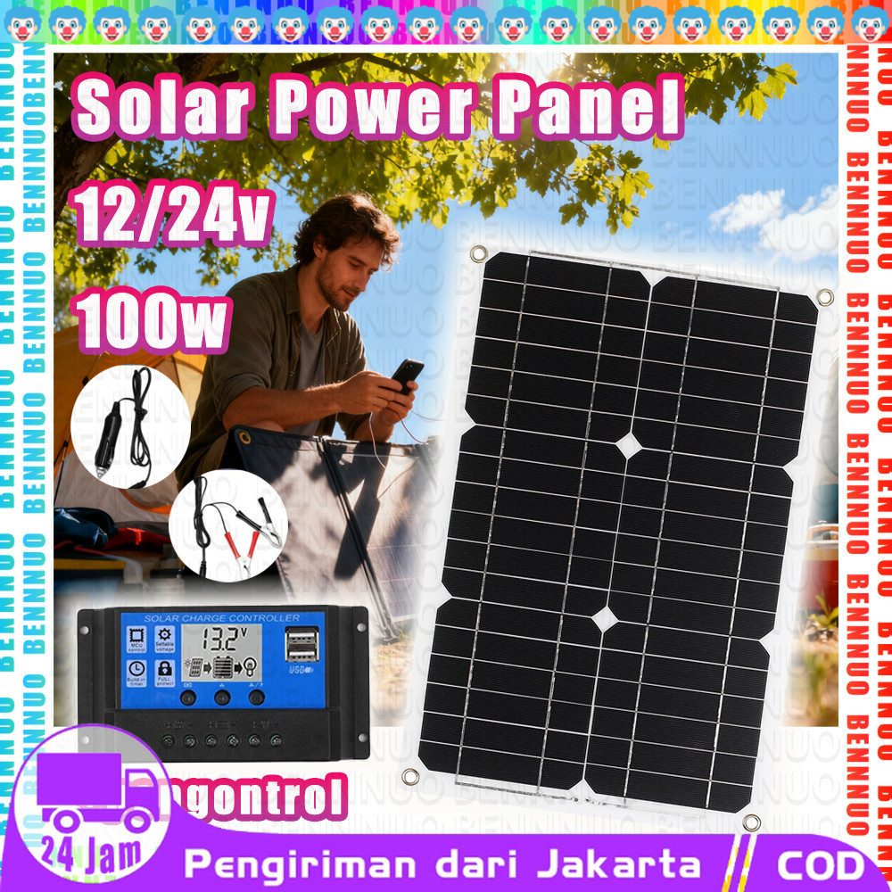 Jual Panel Surya set Panel Kristal Mono Panel Tenaga Surya Kit 12V/24V ...