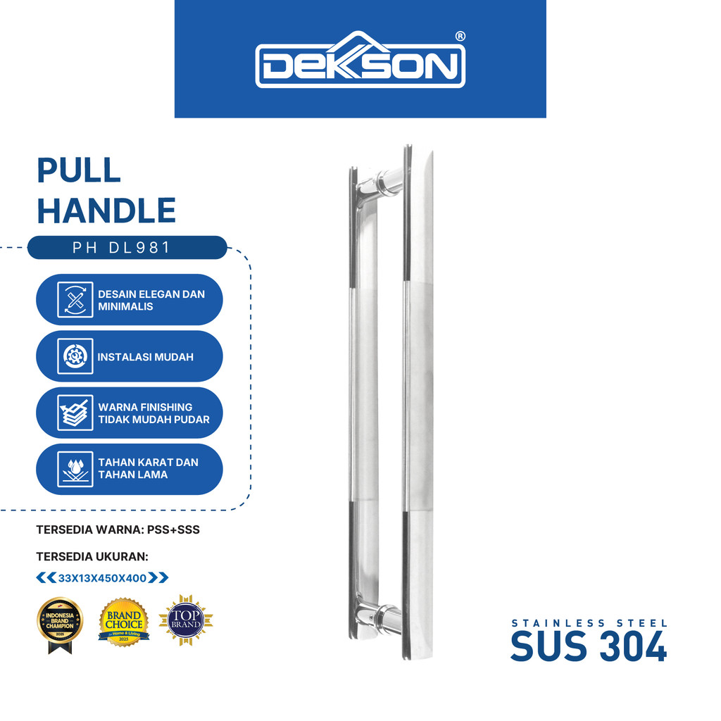 Jual DEKKSON Gagang Pintu Dorong Pull Handle Deluxe SUS 304 PH DL981 ...