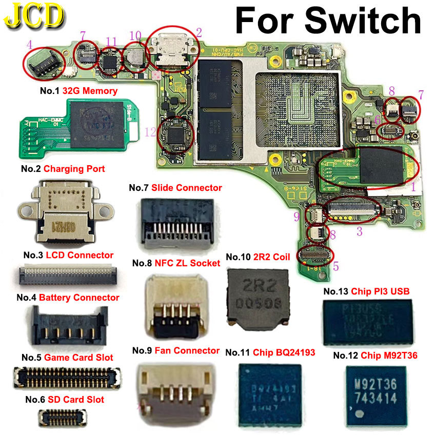 Jual Motherboard Chip Type-C Charging Port 32G Memory 2R2 Coil Slide ...