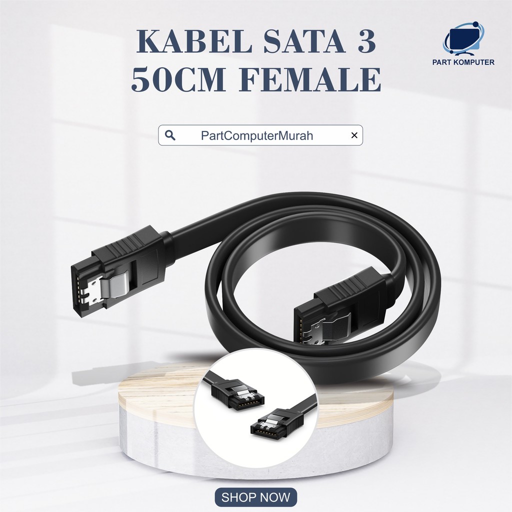 Jual Kabel SATA 3 High Speed 6Gbps - Kabel Data HDD/SSD PC & Laptop ...