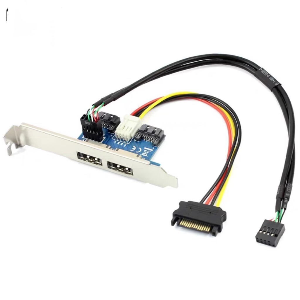 Jual Dual Ports SATA to eSATAp Power Over eSATA Expansion Card ...