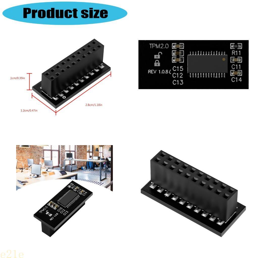 Jual E21E TPM 2.0 Module LPC 20Pin Security Module Motherboard TPM2.0 ...