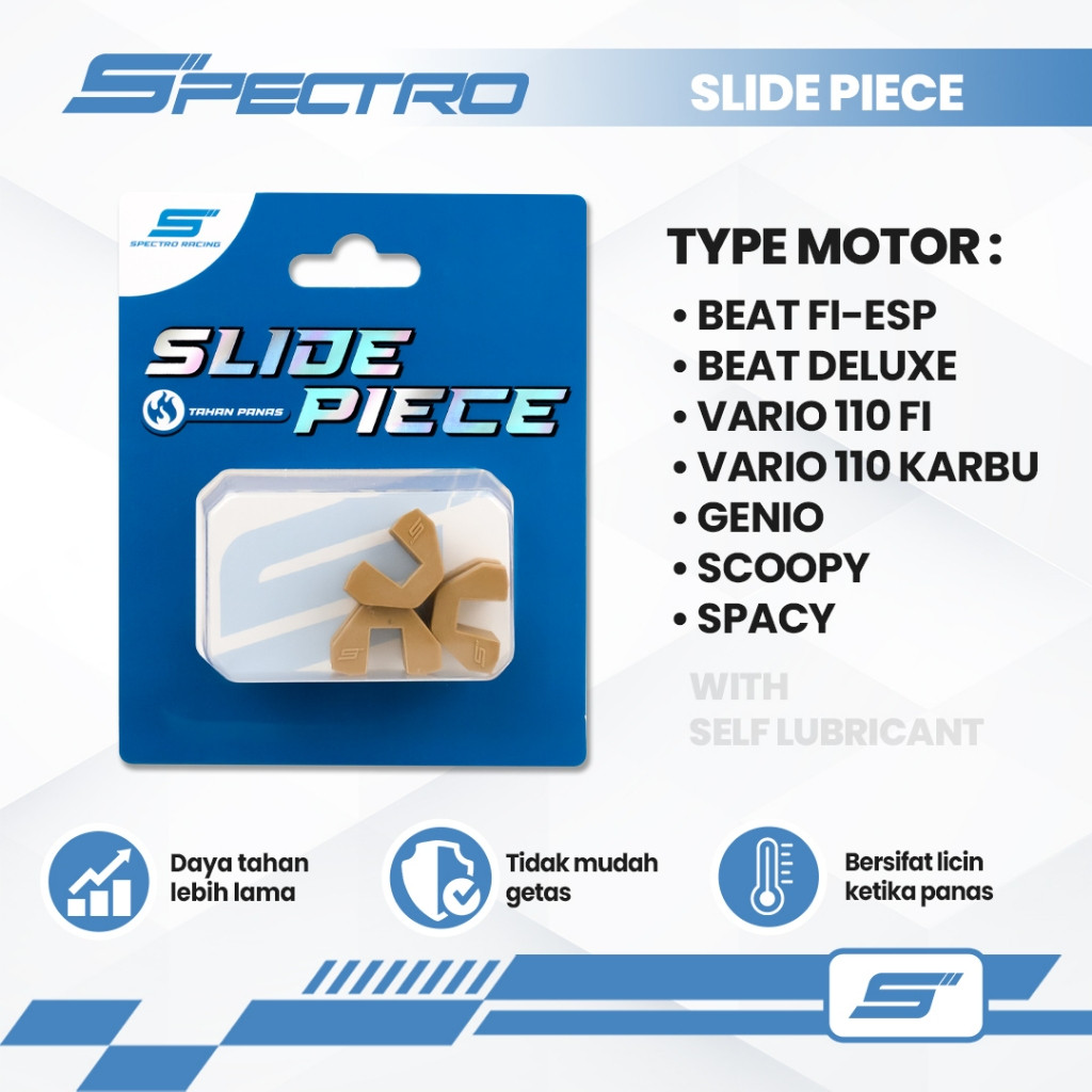 Jual Spectro Slider Piece Racing Beat Scoopy Fi/ESP Vario 110 Fi/ESP ...