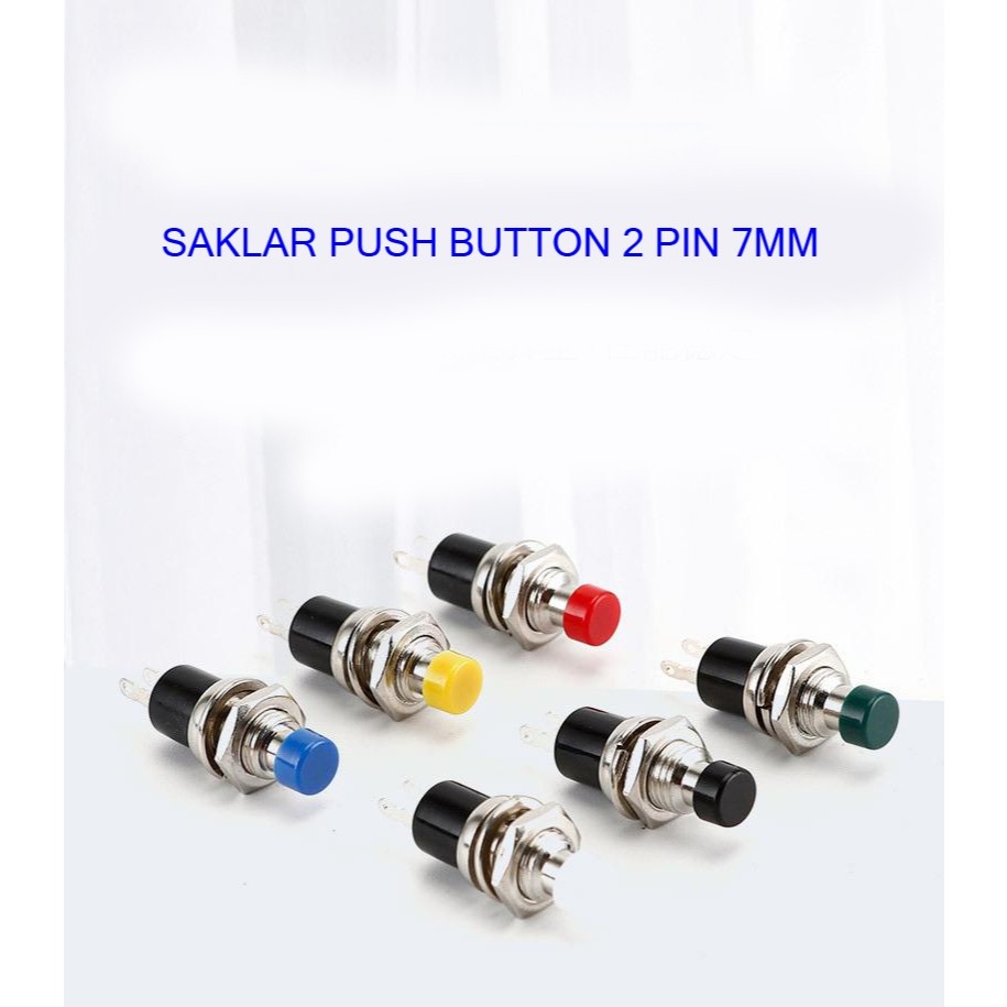 Jual SAKLAR PUSH BUTTON 2 PIN SAKLAR KECIL SAKLAR KLAKSON BEL | Shopee ...