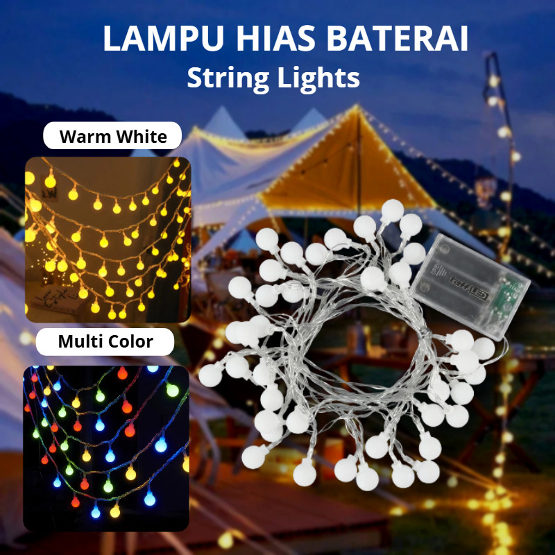 Jual Lampu Hias Baterai Model Bohlam Mini | Lampu Tumblr Baterai Bola ...