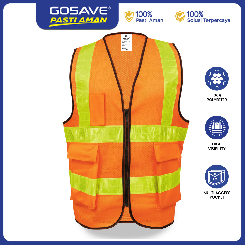Jual GOSAVE Rompi Safety K3 Proyek Reflektif Safety Vest Scotlight 4 ...