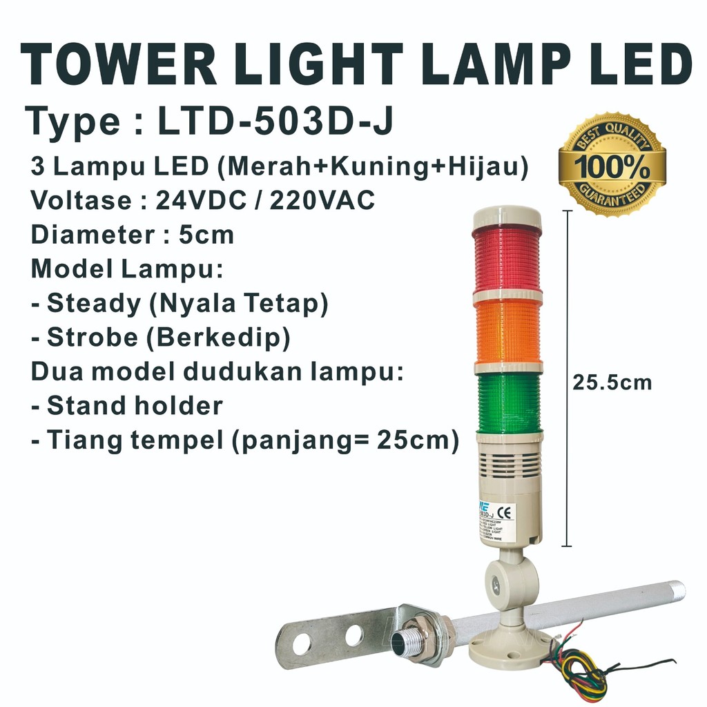 Jual Lampu warning Light Tower Tingkat Lampu Menara Signal Tower Light ...