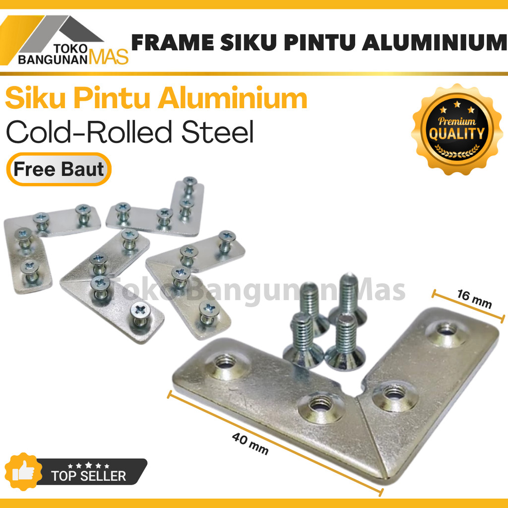 Jual Siku Besi Frame Aluminium Profile Profil Siku Frame Pintu ...