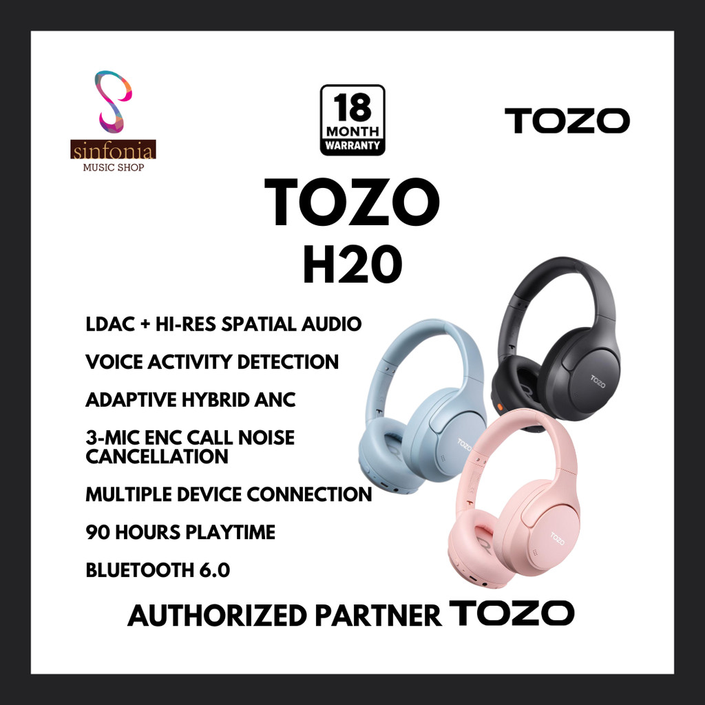 Jual TOZO H20 LDAC Hi-Res 360 Spatial Audio Wireless Bluetooth ...