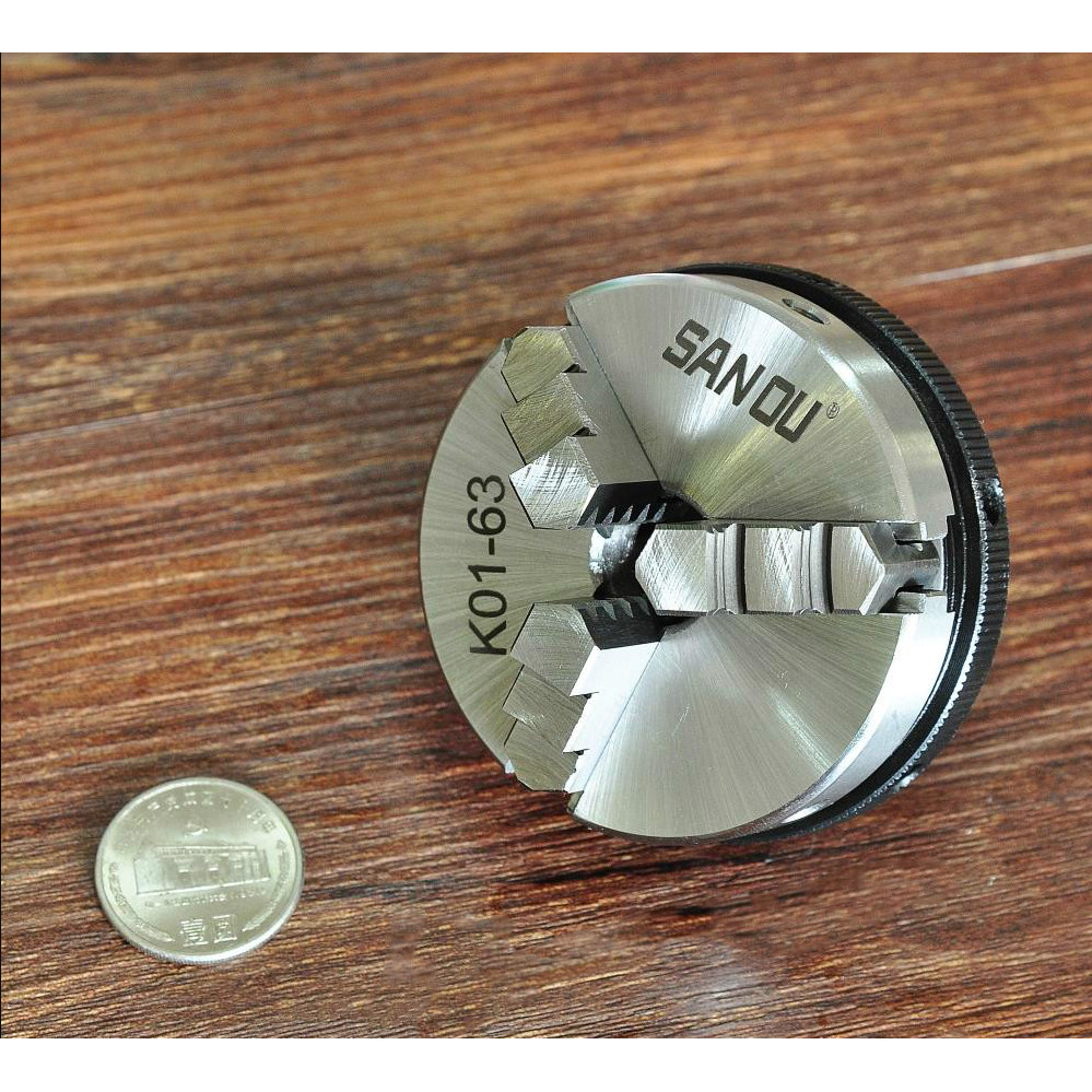 Jual 63 hand tight threejaw selfcentering chuck, k0163, selfmade Y ...