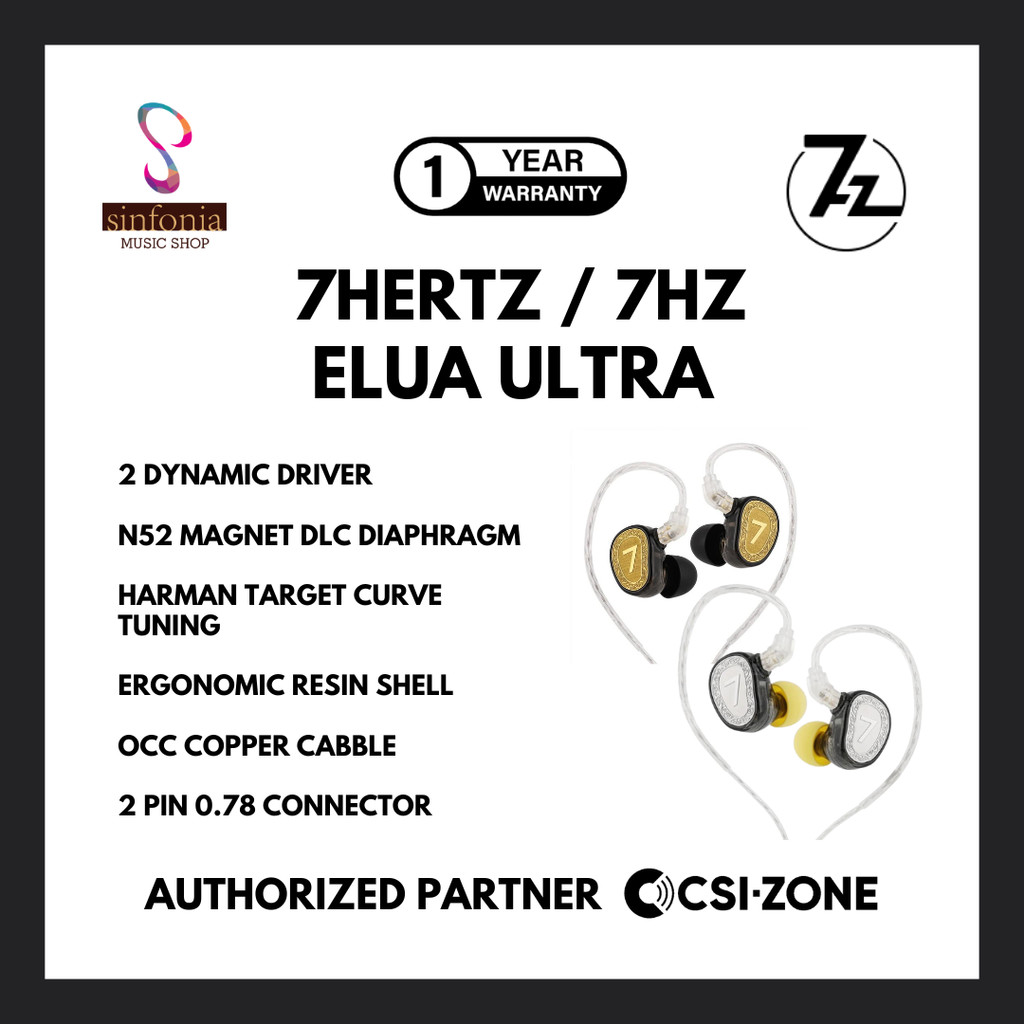 Jual 7Hz / 7 Hertz ELUA Ultra Dual Dynamic Driver In Ear Monitor ...