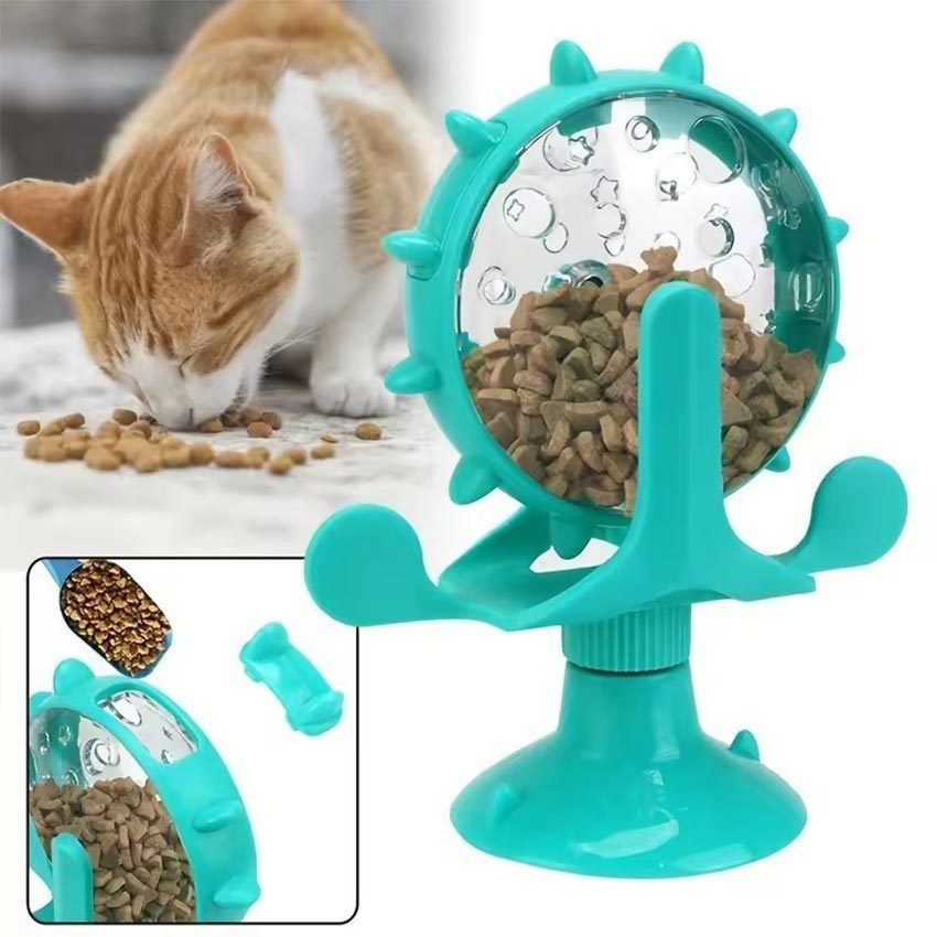 Jual Pet Feeder Mainan Anjing Kucing Interaktif Bentuk Roda Putar ...