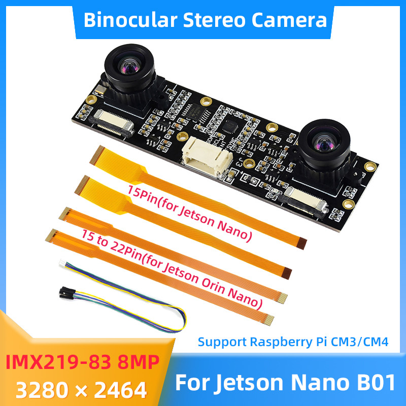Jual 8MP IMX219 Binocular Camera for NVIA Jetson Nano Stereo Depth ...